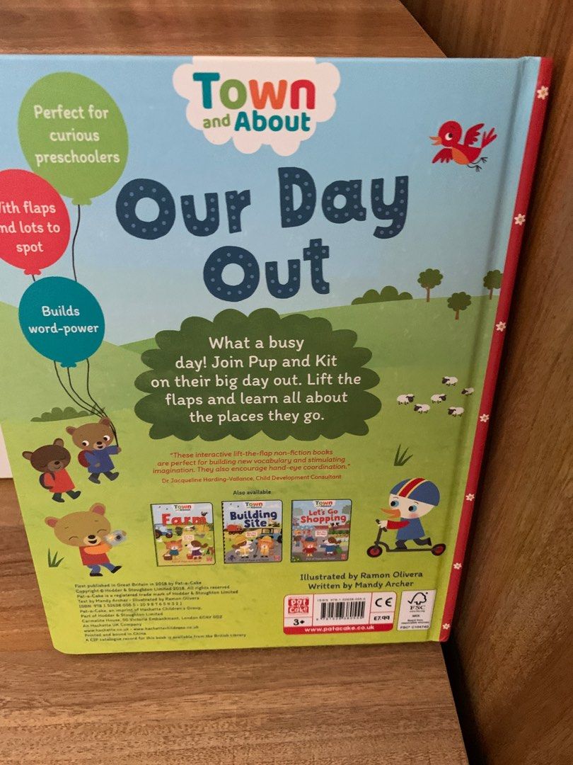 Lift and flap - fun book Our Day Out, 兒童＆孕婦用品, 嬰兒玩具 - Carousell