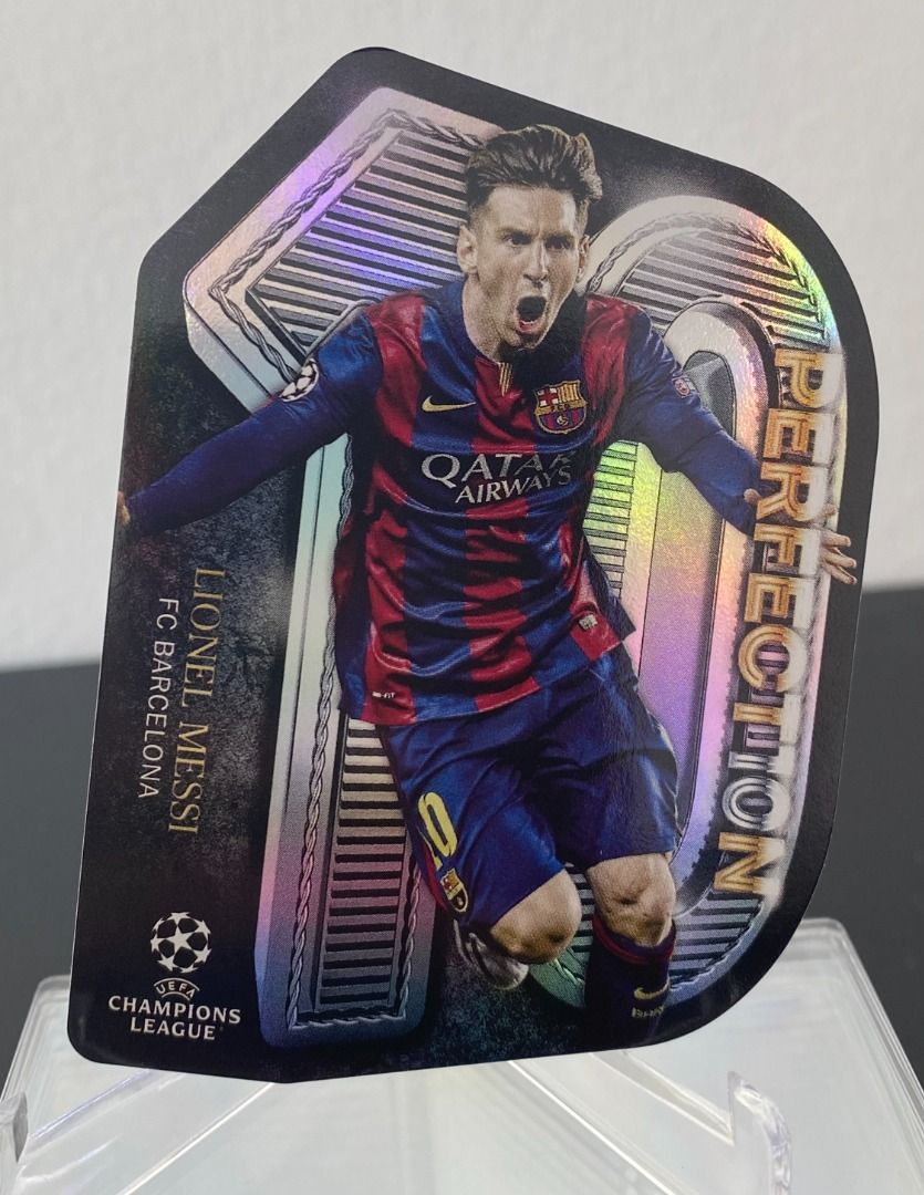 Lionel Messi Perfection 10 SP Topps UCC 2022/23 Barcelona #P-1 Die-Cut ...