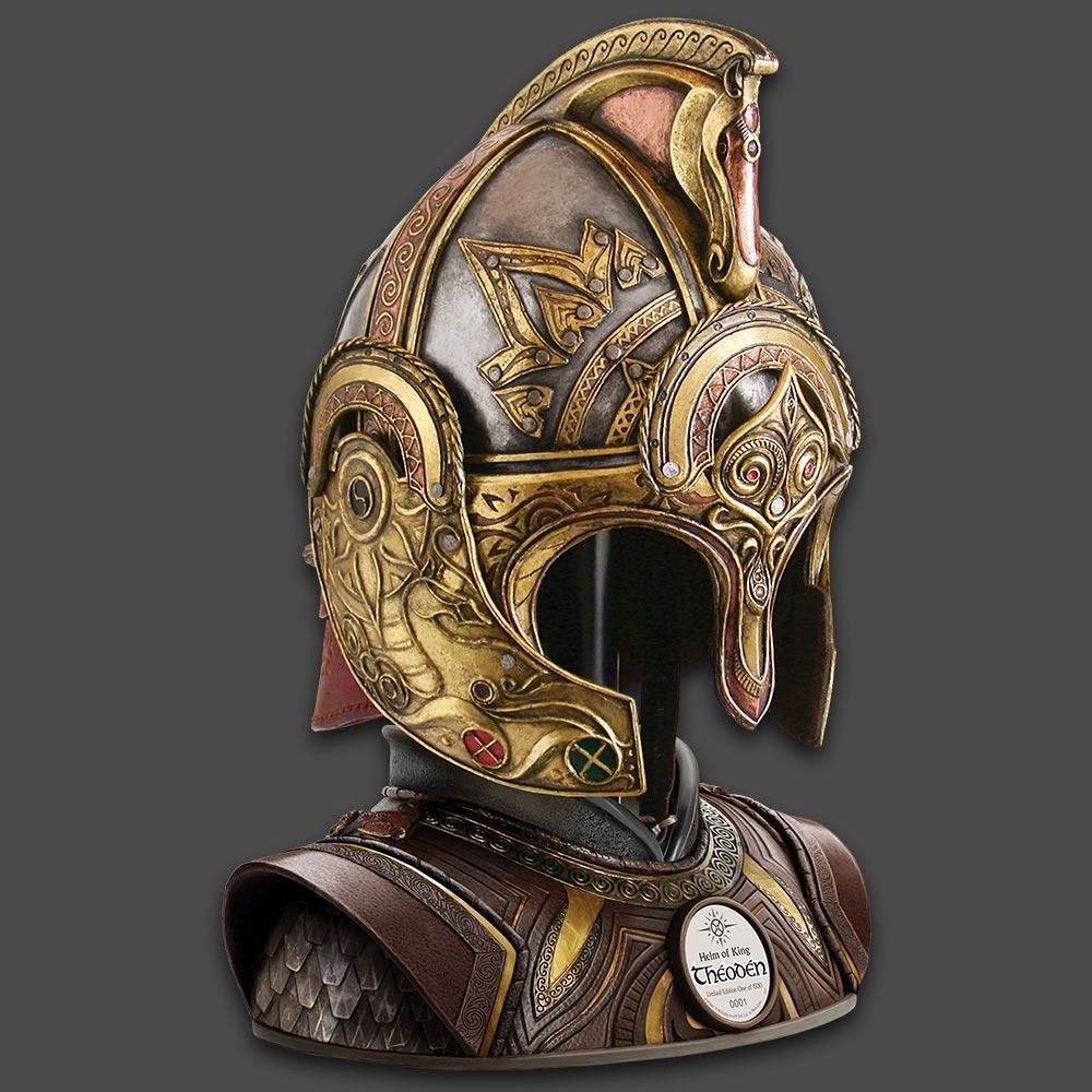 Lord Of The Rings Helm Of King Theoden, includes a certificate of ...