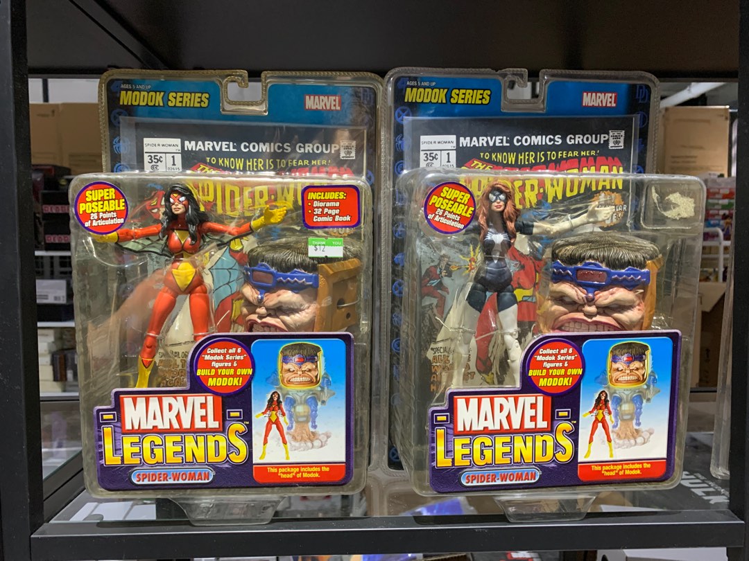 Marvel Legends Modok Series Galactus Series spider woman wasp moon ...