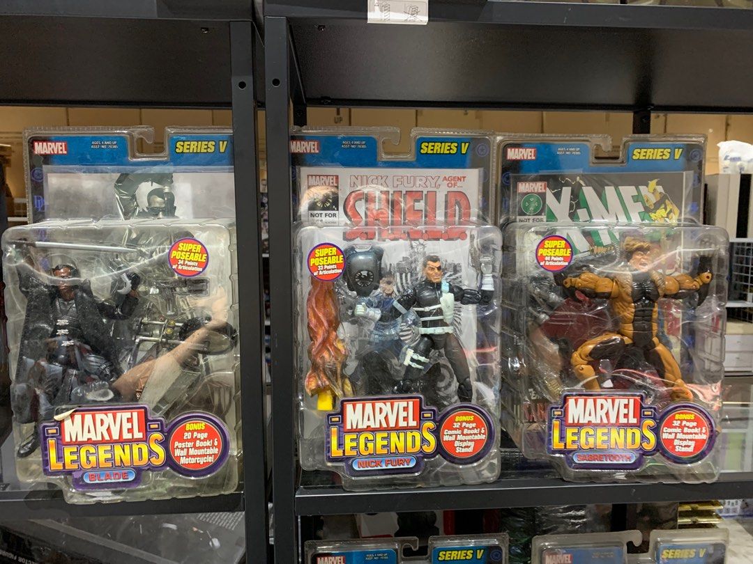 Marvel Legends Series V VI VII 5 6 7 nick fury blade sabretooth silver ...