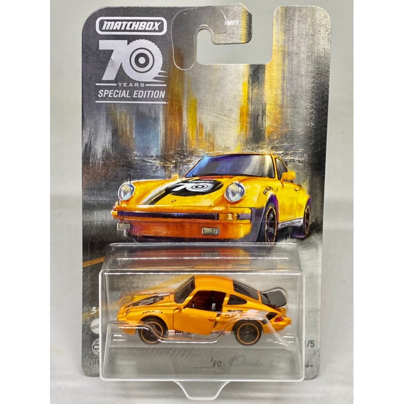 Matchbox 80 PORSCHE 911 TURBO Orange Moving Parts 70 th Special Edition ...