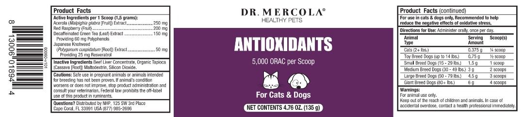 Mercola Healthy Pets, Dr Karen Becker Antioxidants (135g) | Antioxidant ...
