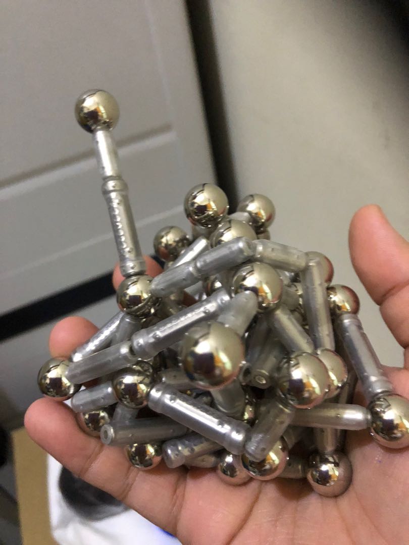 Metal Magnetic stick balls on Carousell