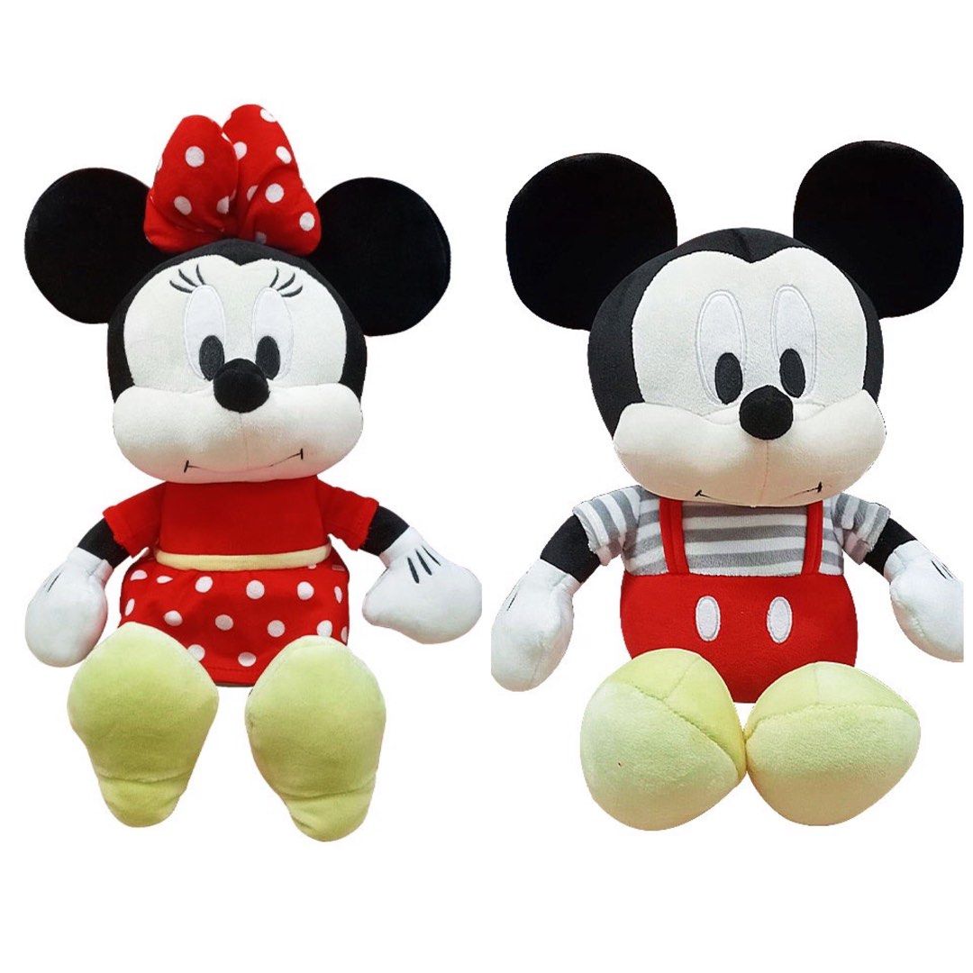 Mickey and Minnie Mouse Plush Toy by Miniso on Carousell