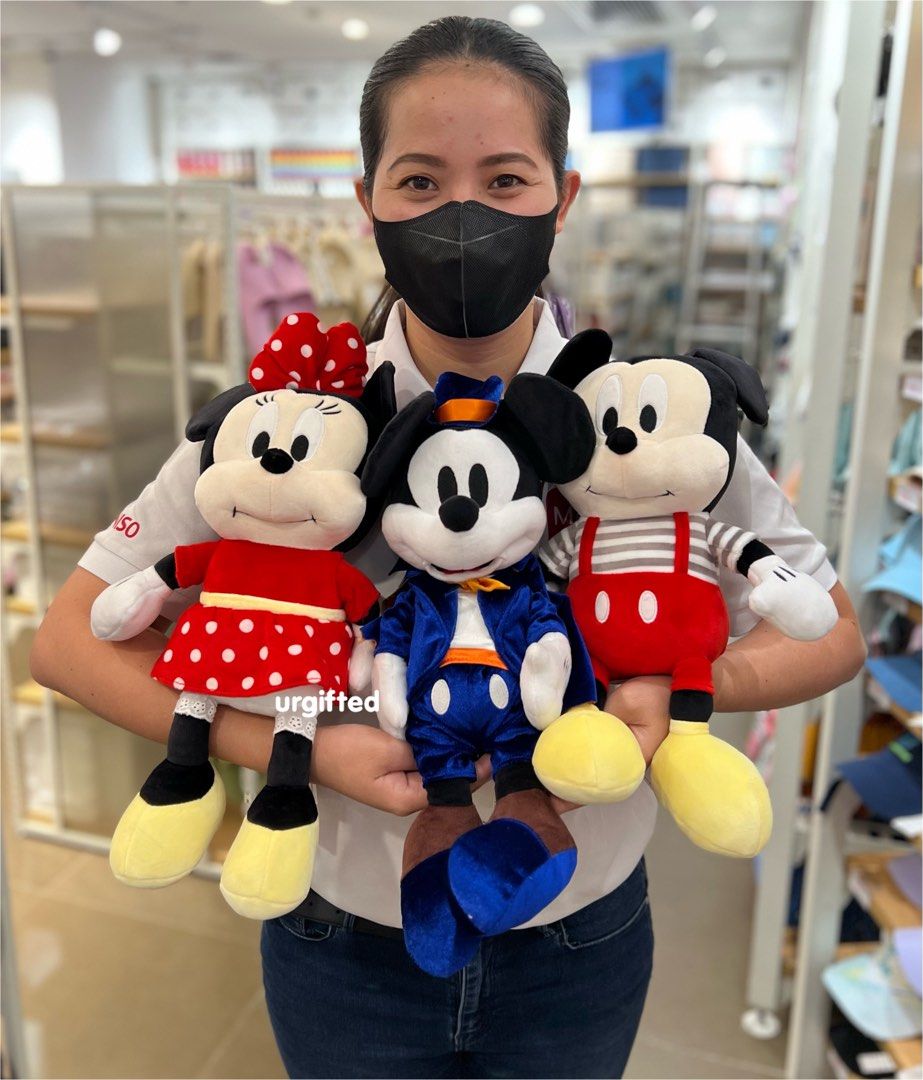 Mickey and Minnie Mouse Plush Toy by Miniso on Carousell