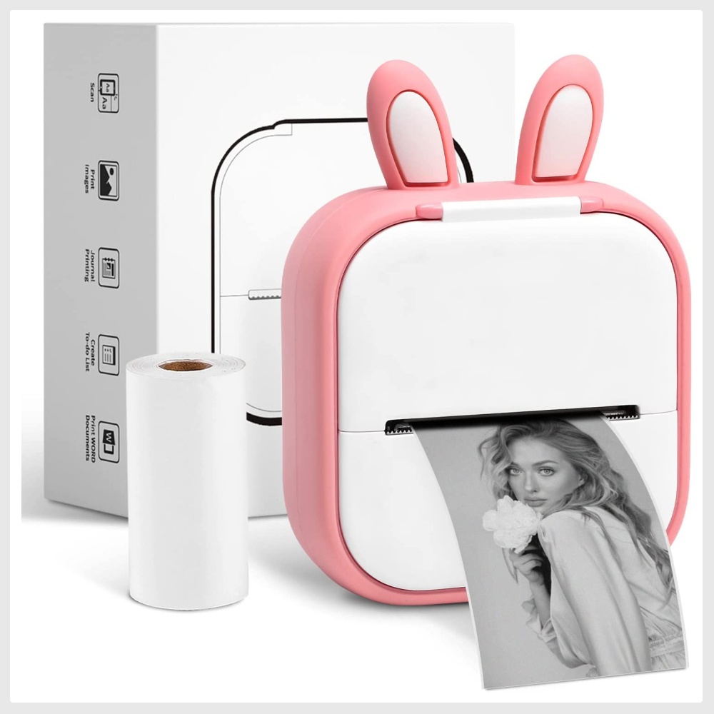 Mini Portable Sticker Printer - Memoking T02 Thermal Photo Printer ...