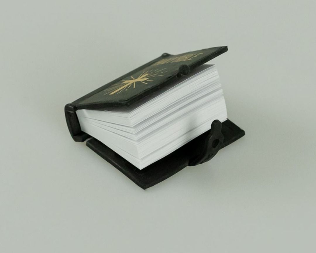 Miniature - Black Mini Holy Bible, printed snippets of Genesis, Exodus ...