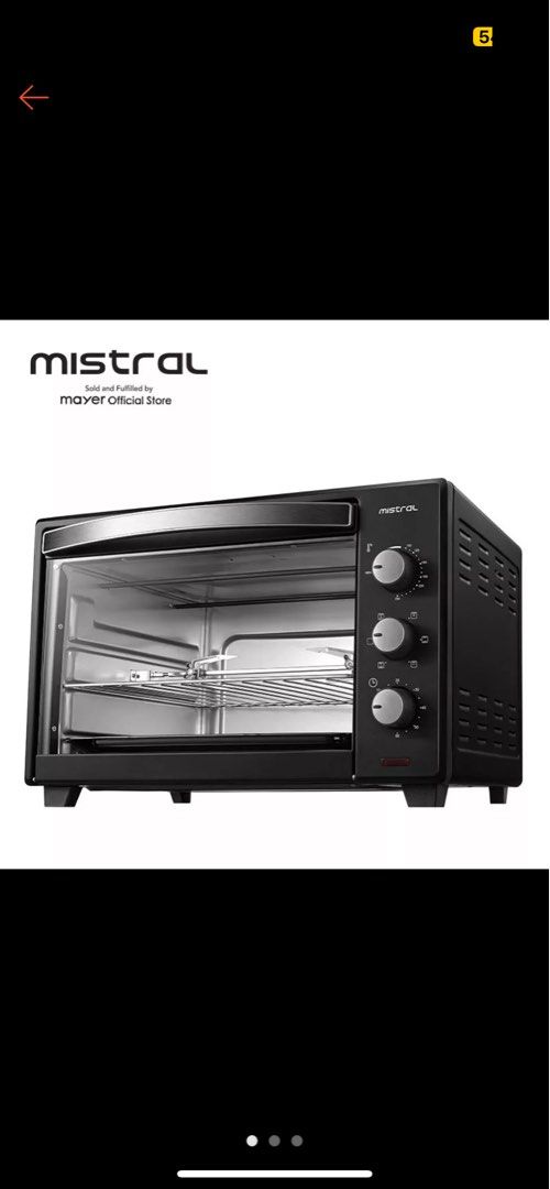 Mistral 35L electric oven MO350, TV & Home Appliances, Kitchen ...