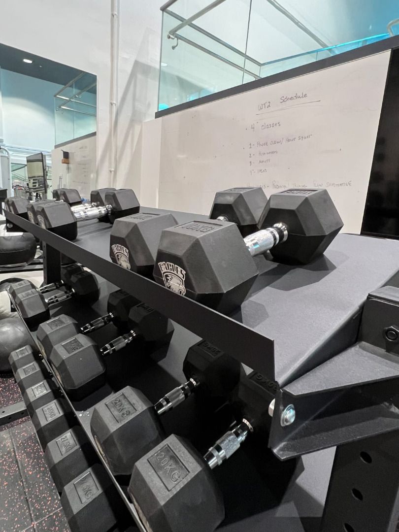 MMB Dias 3-Tier Dumbbell Rack, Sports Equipment, Exercise & Fitness, Weights & Dumbbells on ...