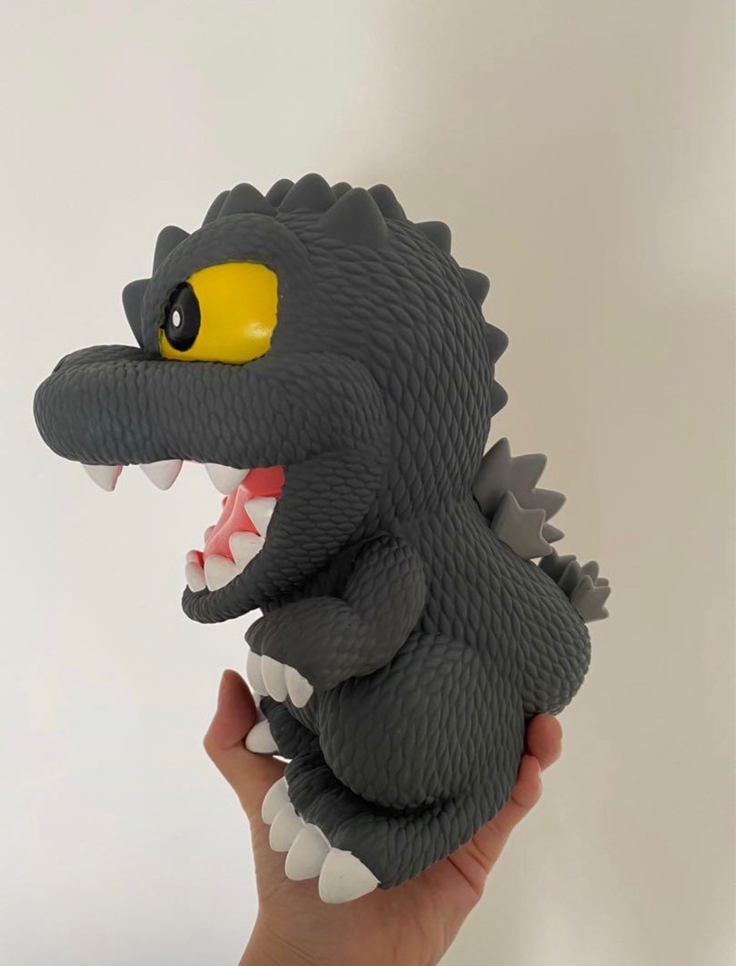 monogram cute godzilla coin bank, Hobbies & Toys, Toys & Games on Carousell