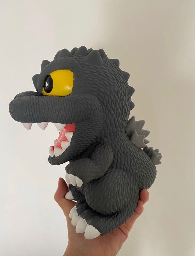 monogram cute godzilla coin bank, Hobbies & Toys, Toys & Games on Carousell