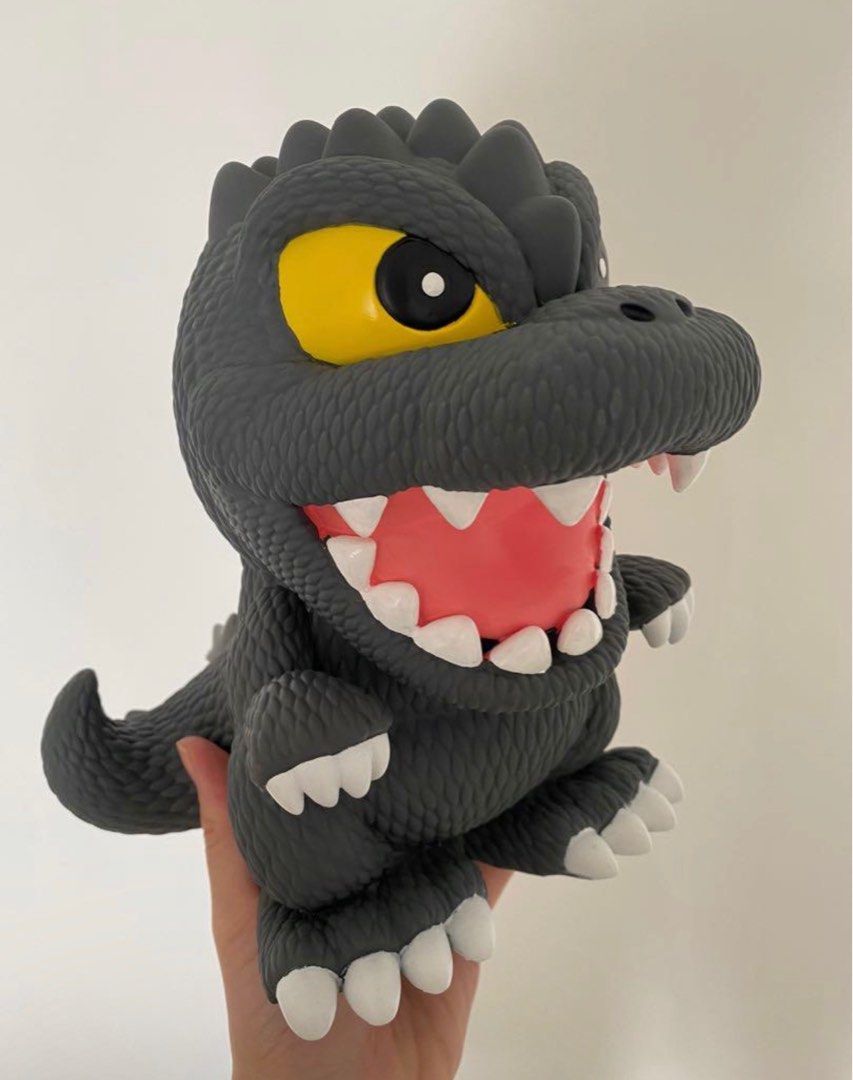 monogram cute godzilla coin bank, Hobbies & Toys, Toys & Games on Carousell