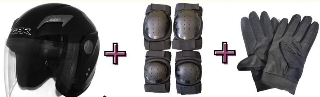 Motorcycle school learner pack (Class 2B)- PSB approved helmet, gloves ...