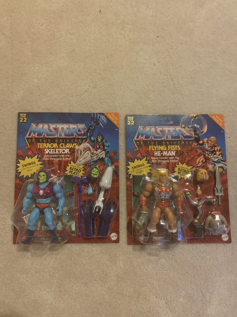 MOTU Origins Deluxe Set Terror Claws Skeletor and Flying Fists He-Man ...