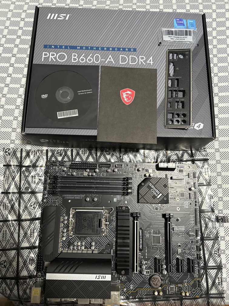 MSI PRO B660-A DDR4 Motherboard, Computers & Tech, Parts & Accessories ...
