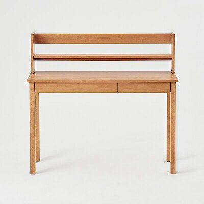 MUJI Wooden Desk and Top Shelf, Furniture & Home Living, Furniture ...