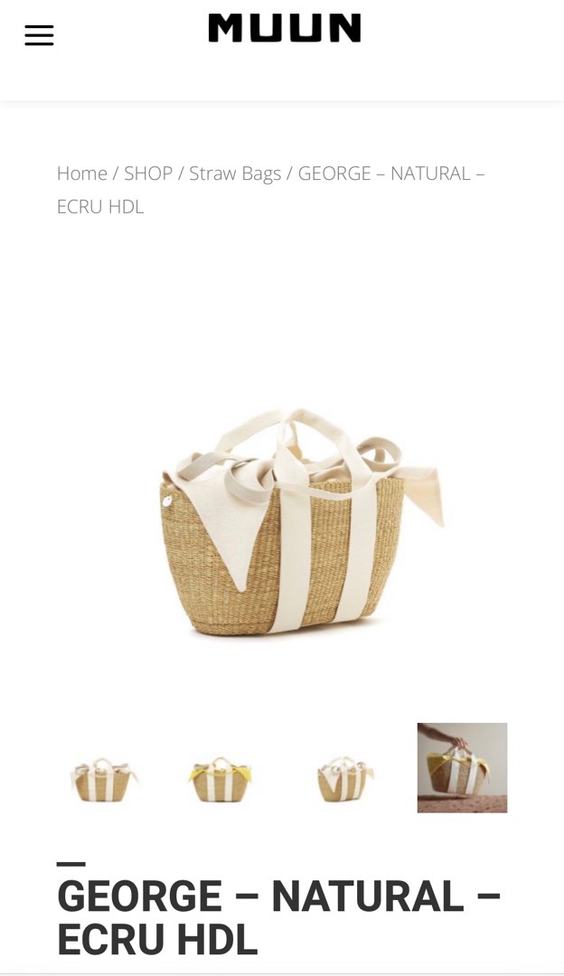 Muun George bag, Women's Fashion, Bags & Wallets, Tote Bags on Carousell