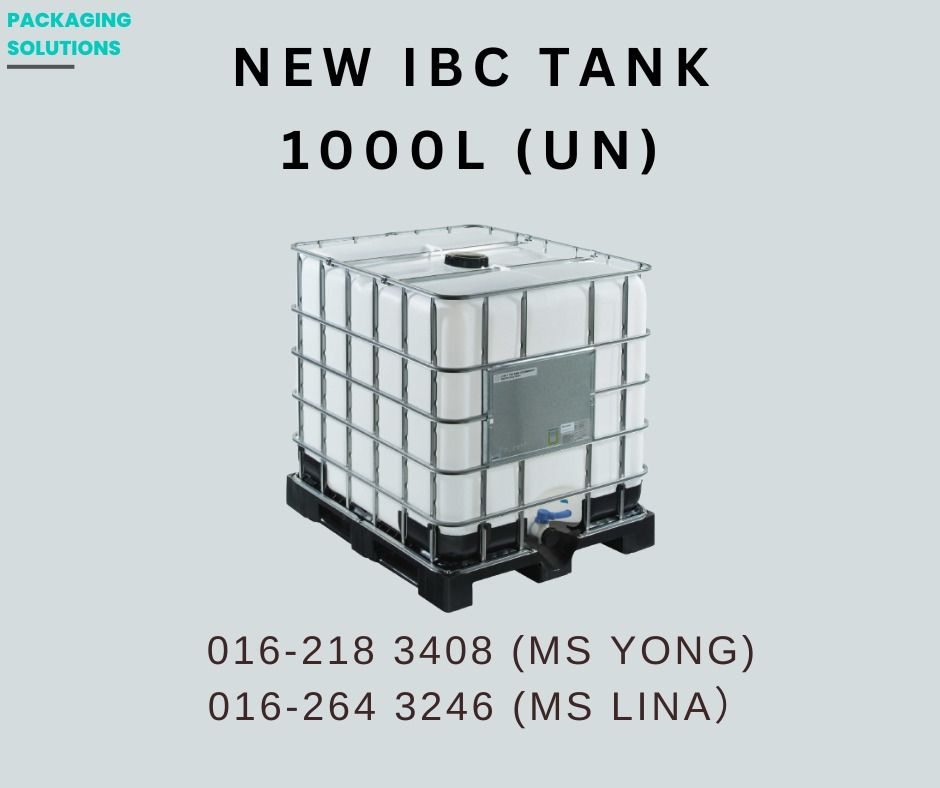 New IBC tank 1000L (UN Marking), Furniture & Home Living, Home ...