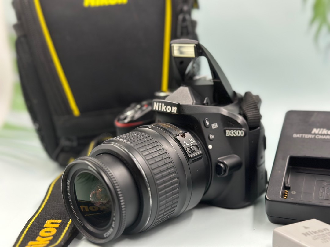 NIKON D3300 DSLR Camera 24MP Full HD with Kit Lens 18-55mm, Photography ...
