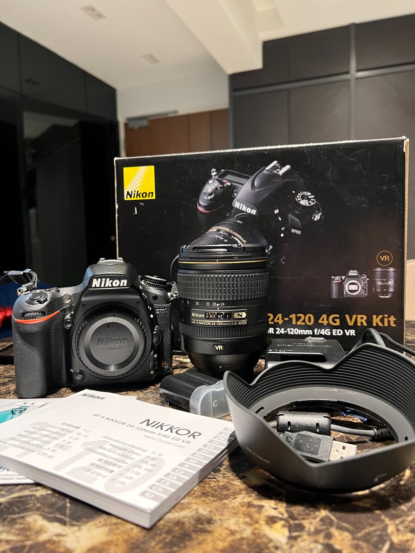 Nikon D750 Full Kit 24-120 4G VR, Photography, Cameras on Carousell