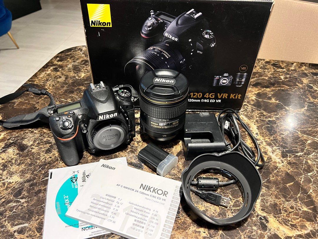 Nikon D750 Full Kit 24-120 4G VR, Photography, Cameras on Carousell