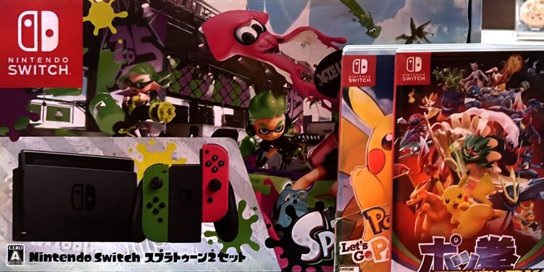 Limited edition Splatoon Nintendo switch, Video Gaming, Video Games ...