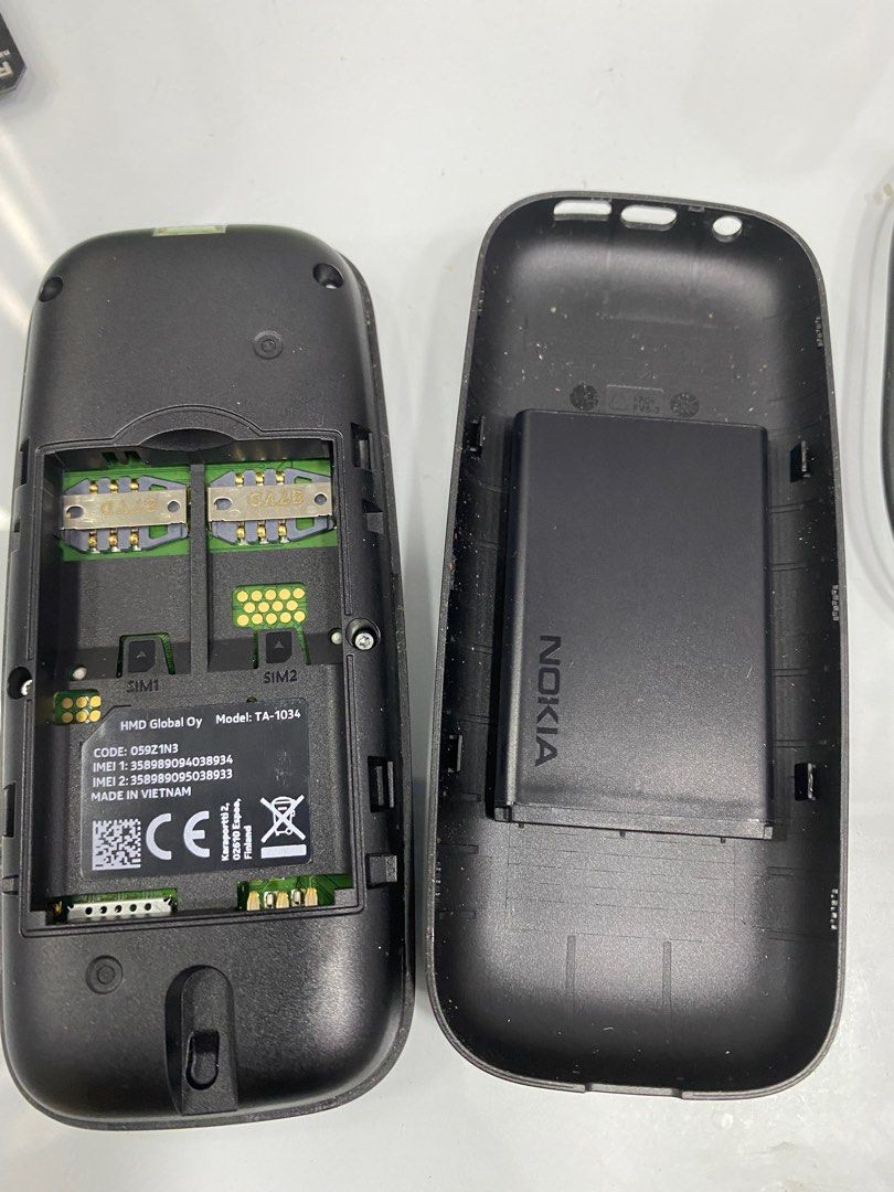 Nokia 諾基亞105 TA-1034 雙卡Dual Sim 長者手機 老人手機, 手提電話, 手機, 其他手機 - Carousell