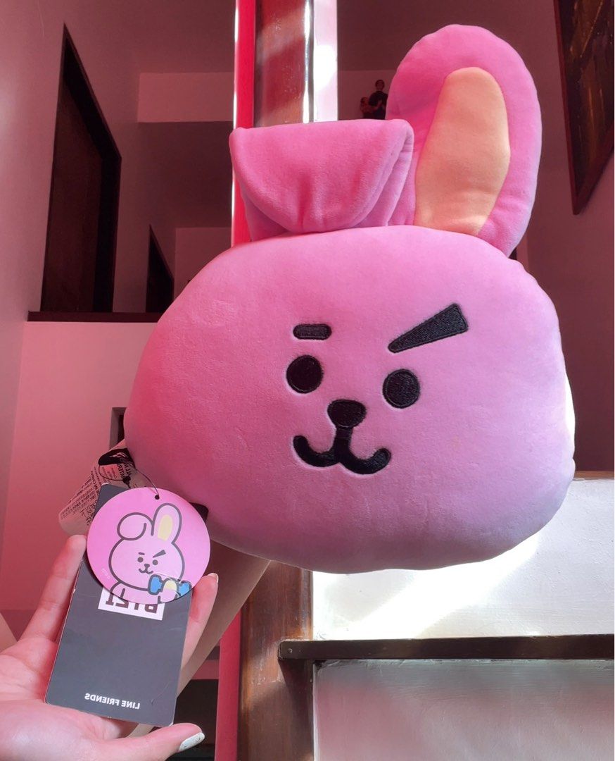 Official BT21 Cooky Face Cushion on Carousell