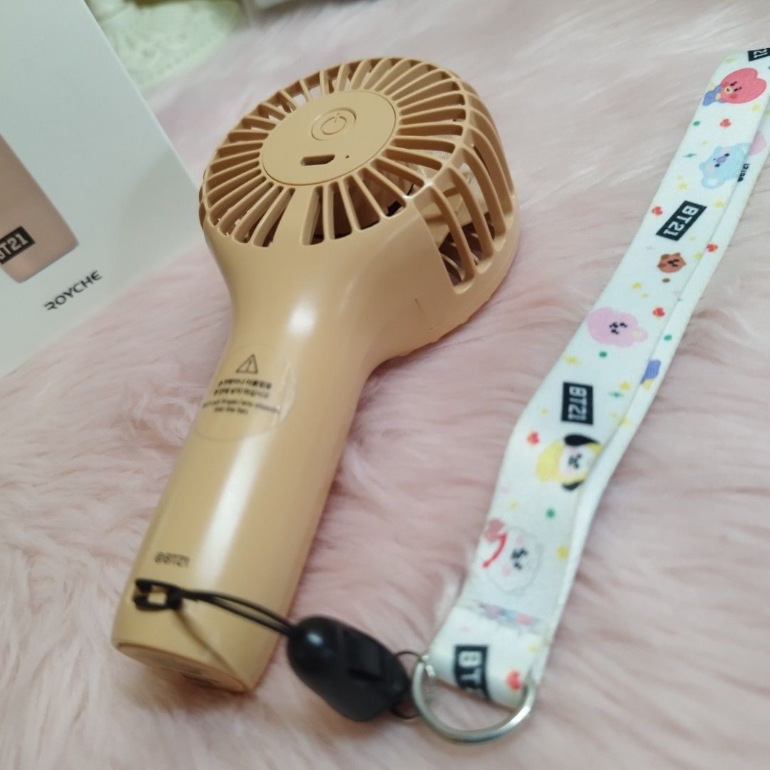 Official BT21 Royche Shooky mini fan on Carousell