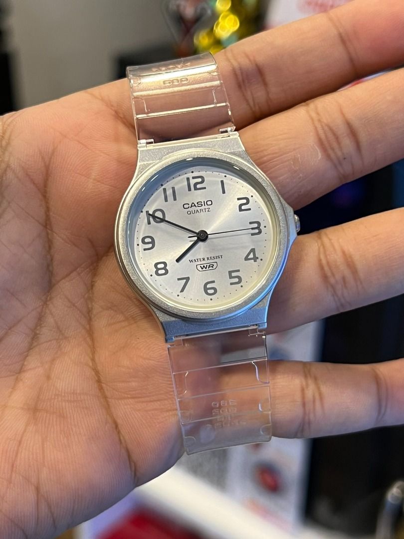 ORIGINAL CASIO Analog Transparent Unisex Watch MQ-24S-7B / Legit CASIO ...