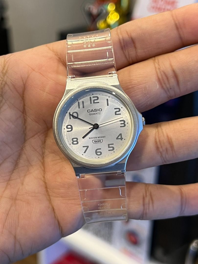 ORIGINAL CASIO Analog Transparent Unisex Watch MQ-24S-7B / Legit CASIO ...
