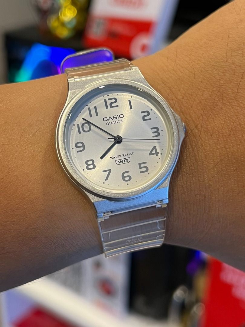 ORIGINAL CASIO Analog Transparent Unisex Watch MQ-24S-7B / Legit CASIO ...