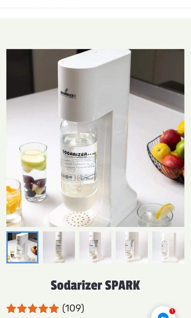 Original Sodarizer with extra bottle in black, Furniture & Home Living ...