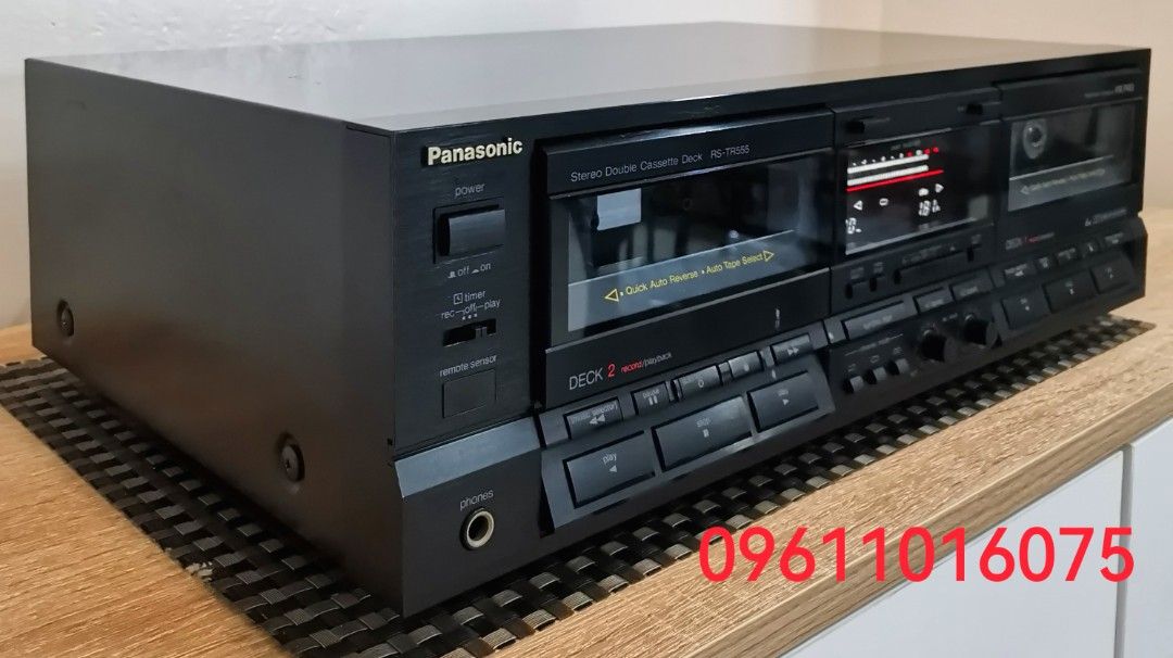 PANASONIC DOUBLE CASSETTE DECK RS-TR555 (1989), Audio, Soundbars ...