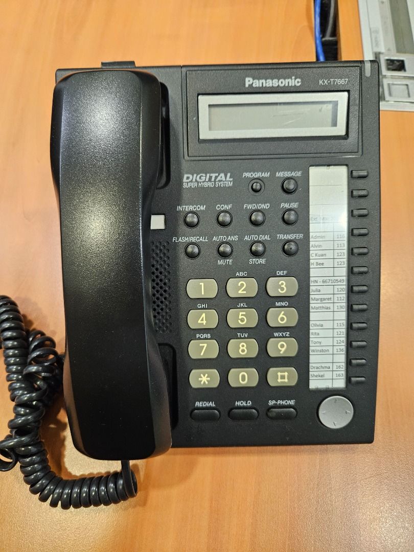 Panasonic PABX Handset KX-T7667, Computers & Tech, Office & Business ...
