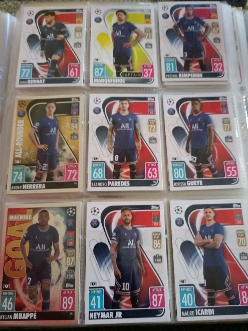 [Paris Saint- Germain] Topps Match Attax 2021/22 - Paris Saint- Germain Lot, Hobbies & Toys ...