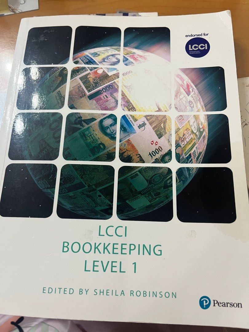 Pearson LCCI Bookingkeeping Level 1 textbook, 興趣及遊戲, 書本 & 文具, 教科書 ...