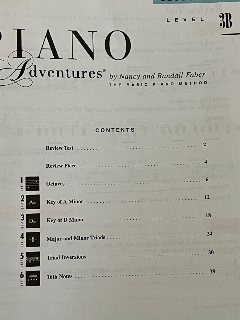 Piano Adventures Level 3B, Hobbies & Toys, Music & Media, Music Scores ...