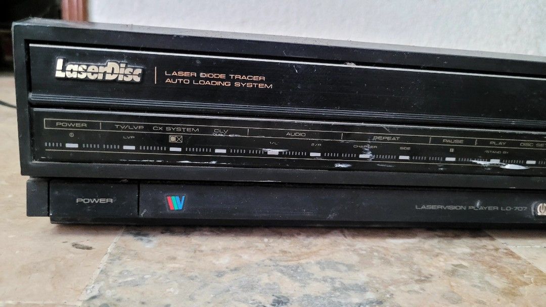 Retro Pioneer laser disc laservision player LD-707 (NOT working), TV ...