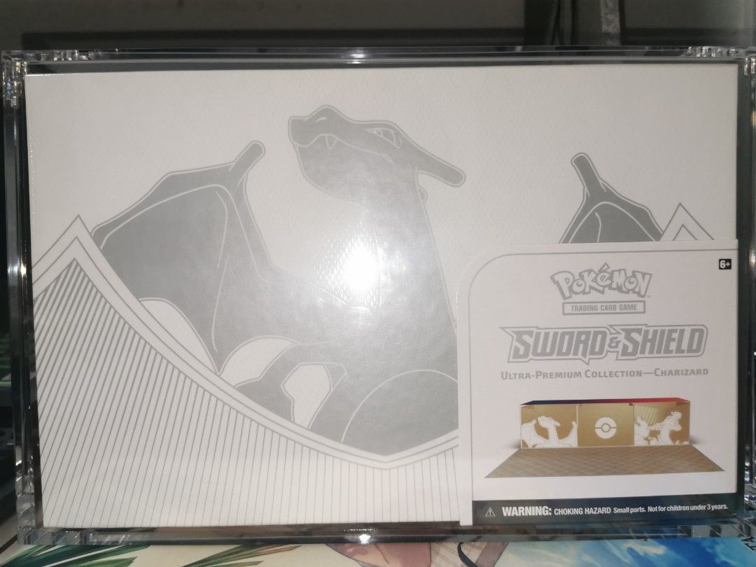 Pokemon Charizard Ultra Premium Collection with Acrylic Box, Hobbies ...
