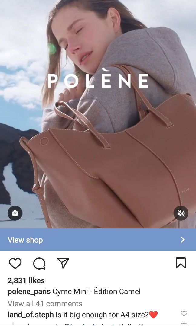 Polene cyme mini - camel on Carousell