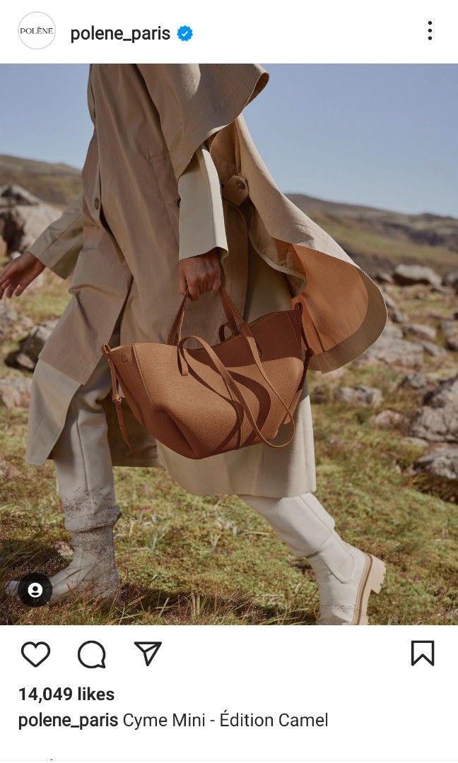 Polene cyme mini - camel on Carousell