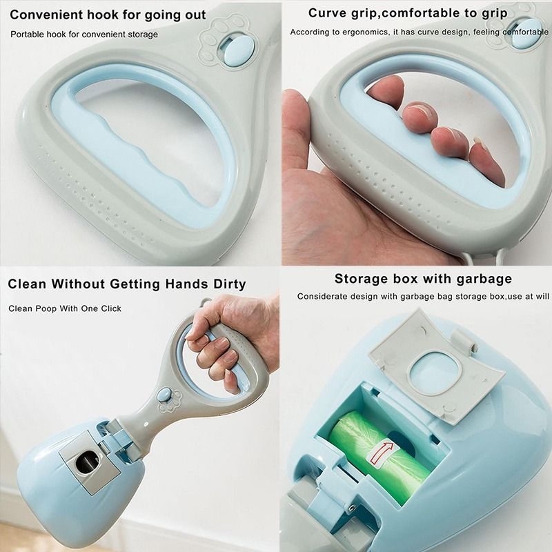 Poop Picker Scooper/ Pooper Collector With Attached Poop Bag, Pet ...