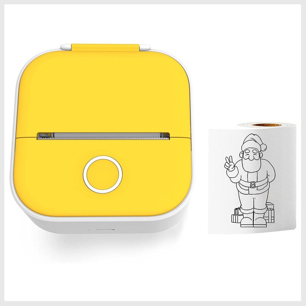 Portable Mini Sticker Printer - Inkless Pocket Mobile Thermal Printer ...