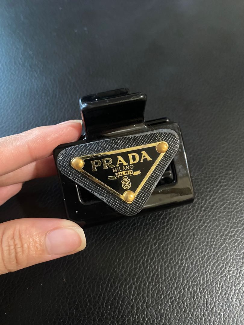 Prada hair clip on Carousell