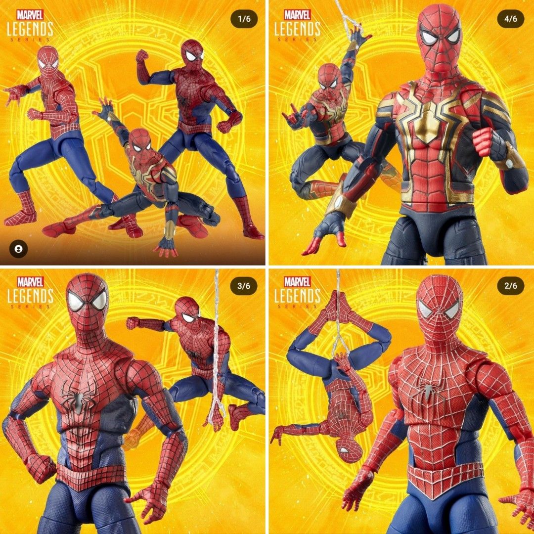*in stock* Marvel Legends Spider-Man No Way Home 3 pack, Hobbies & Toys ...
