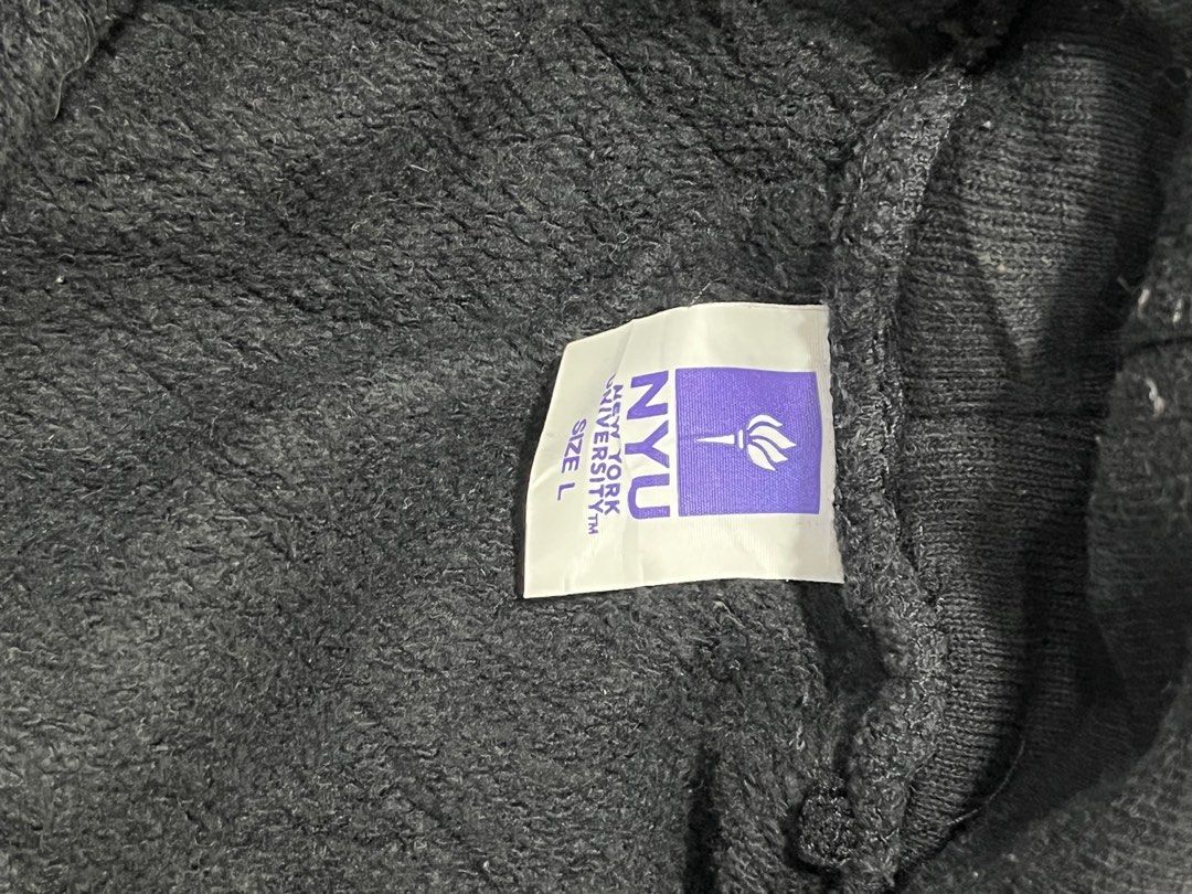 Premium NYU Logo Hoodie (L) Authentic NYU Merch on Carousell