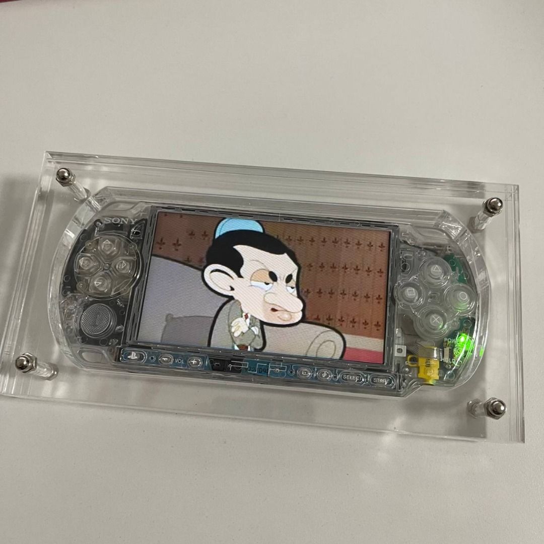 PSP 3000 Crystal Clear Edition • Custom DIY • Modified Transparent PSP Console, Video Gaming ...