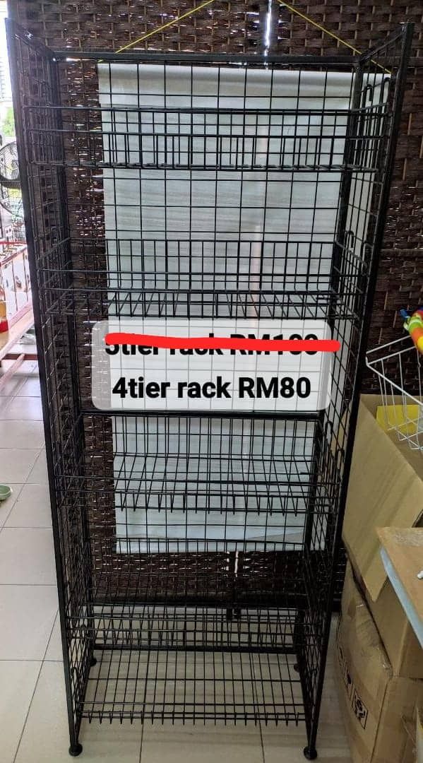 Rak 4 Tingkat, Furniture & Home Living, Furniture, Shelves, Cabinets ...